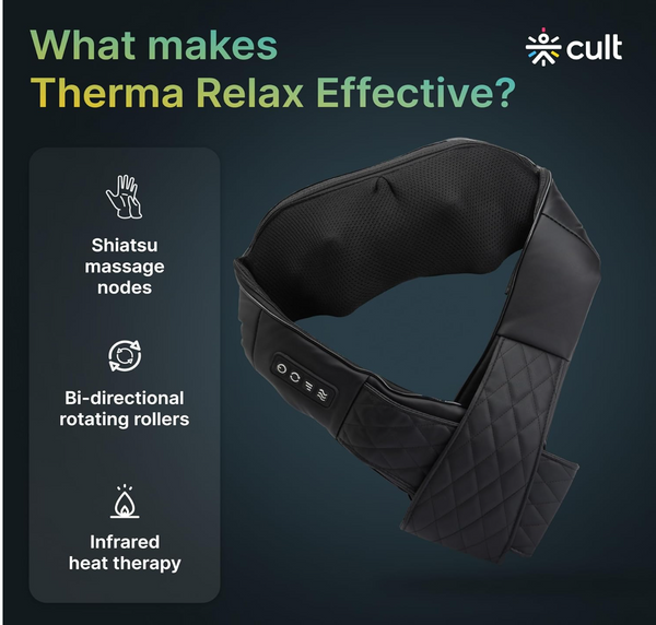 Cult Therma Relax Shiatsu Massage with Infrared Heat Therapy for Shoul ...